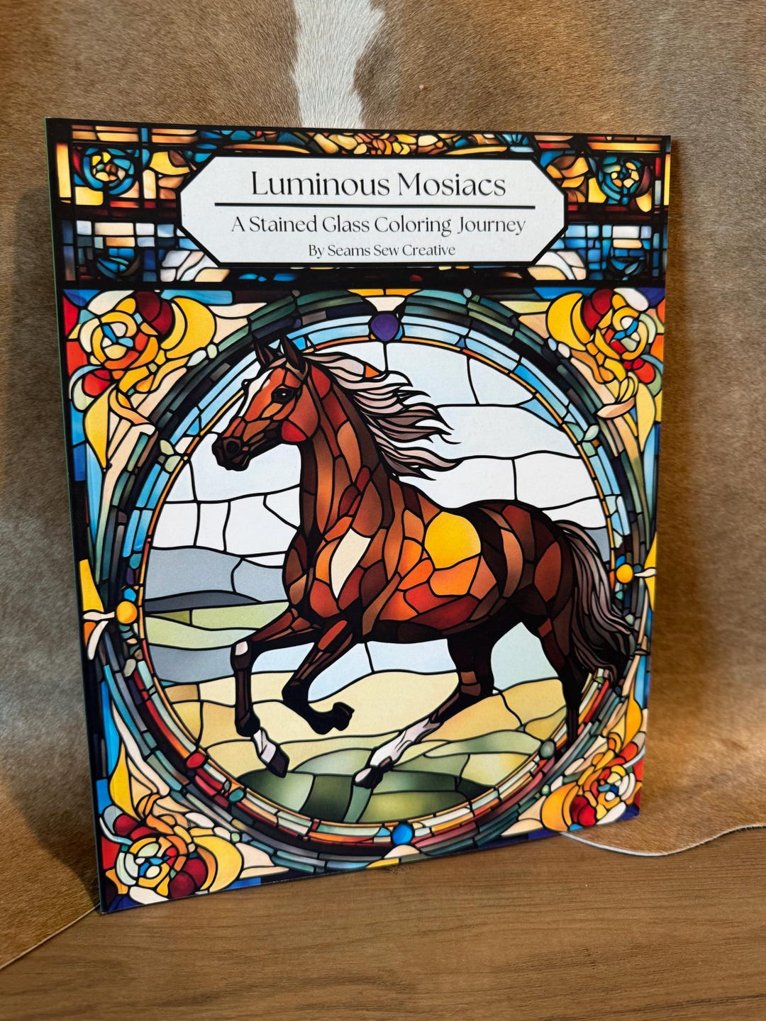 Luminous Mosaics: A Stained Glass Coloring Journey - Etsy