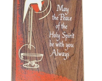 Holy Spirit Wall Plaque - Etsy