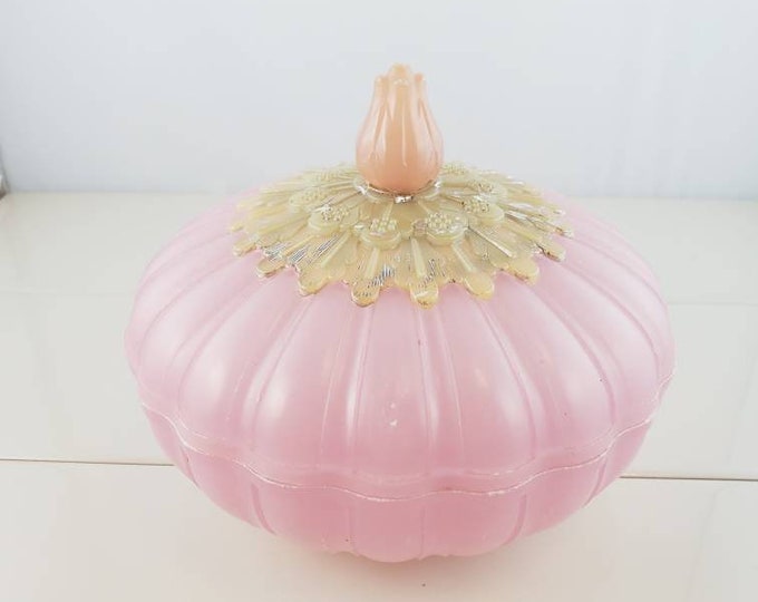 Pink Plastic Avon Elusive Beauty Dust Container Vanity Powder FREE ...