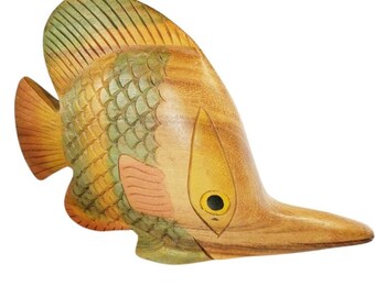 Large Wooden Fish - Etsy