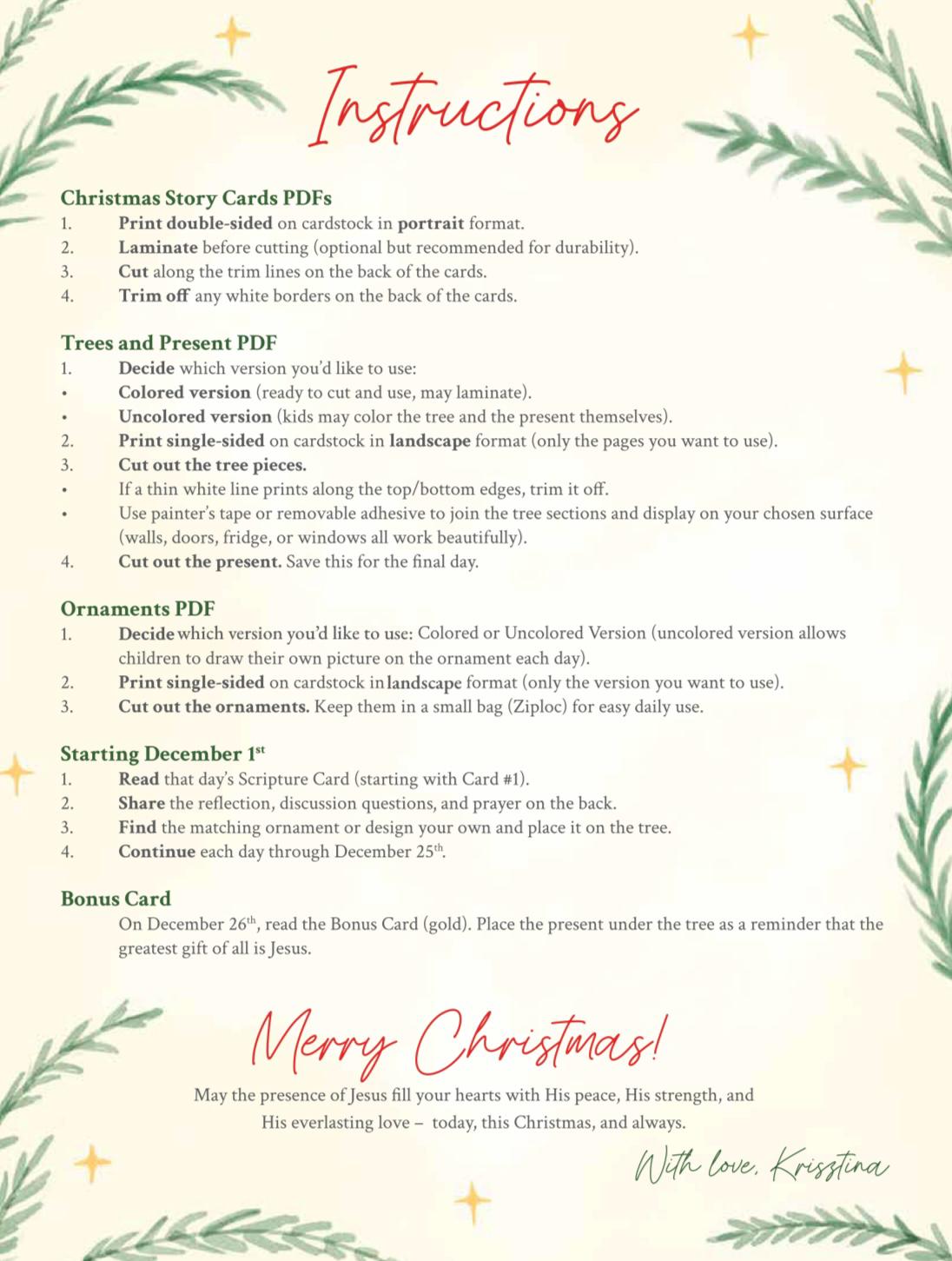 Christmas Story Cards: A Family Devotional & Activity Set PDF I ...
