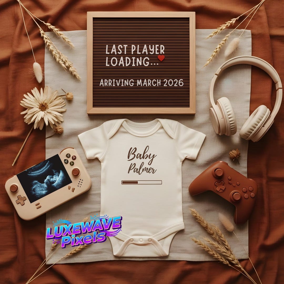 Baby Announcement Last Baby Gaming Baby Announcement Baby Announce ...