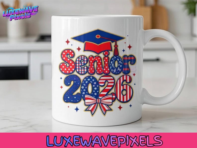 Coquette Graduation Senior 2026 Png, Preppy Class of 2026 Sublimation ...