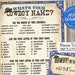 Wild West Cowboy Name Poster BLUE INSTANT DOWNLOAD 'what's Your Cowboy ...
