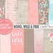Boho Chic Paper Pack 12 Digital Sheets - INSTANT DOWNLOAD ...