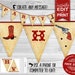 Wild West Cowboy Party Banner - INSTANT DOWNLOAD - Editable & Printable ...