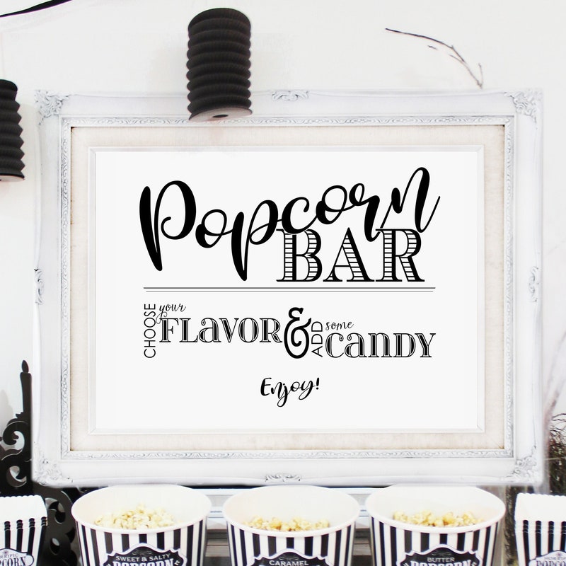 Popcorn Bar - Etsy