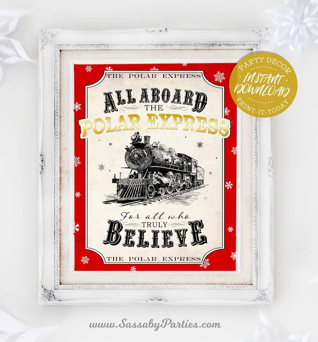 Polar Express Poster - All Aboard - INSTANT DOWNLOAD - Printable ...