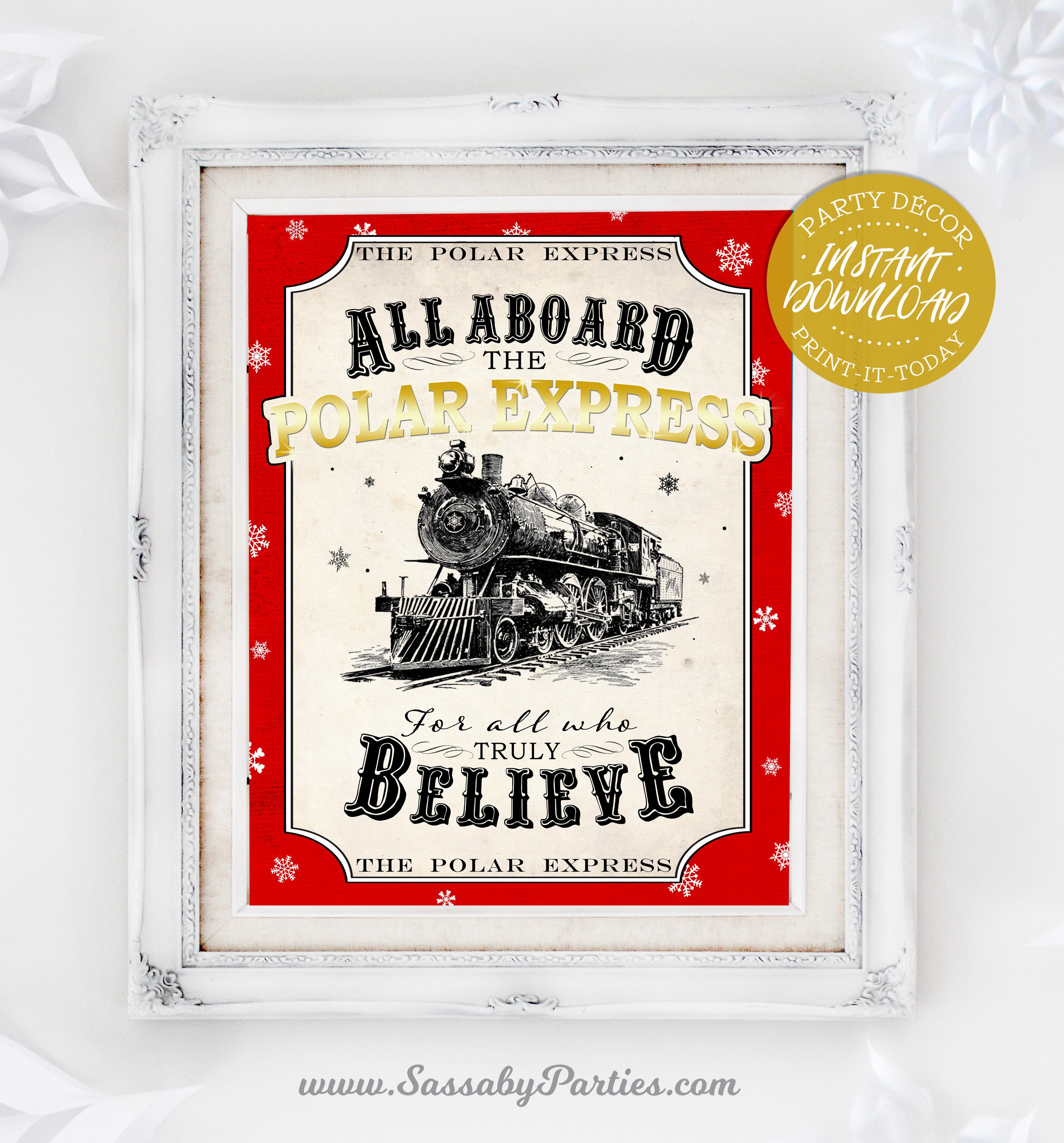 Polar Express Poster - All Aboard - INSTANT DOWNLOAD - Printable ...