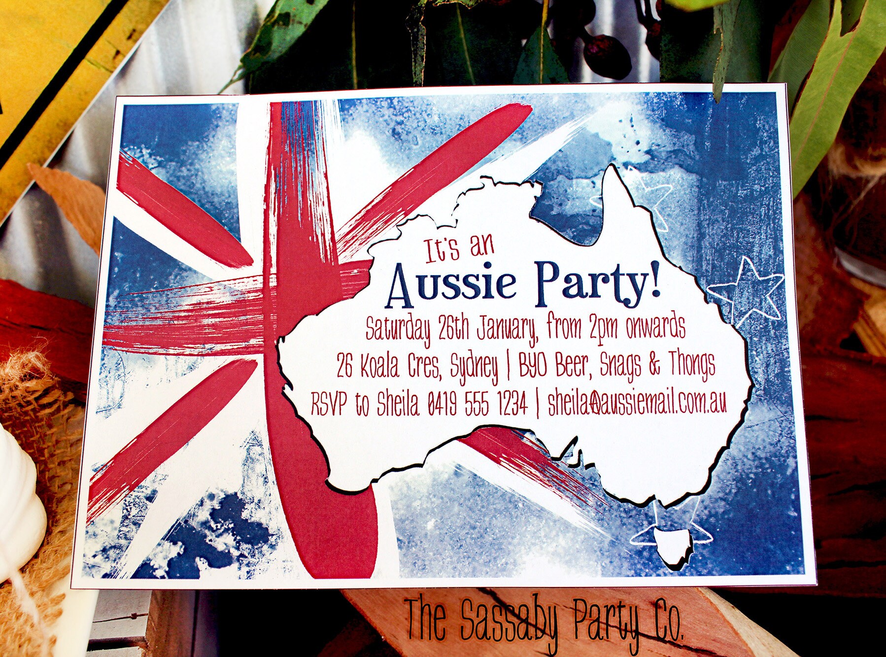 Aussie Party Invitation INSTANT DOWNLOAD Edit & Print - Etsy Australia