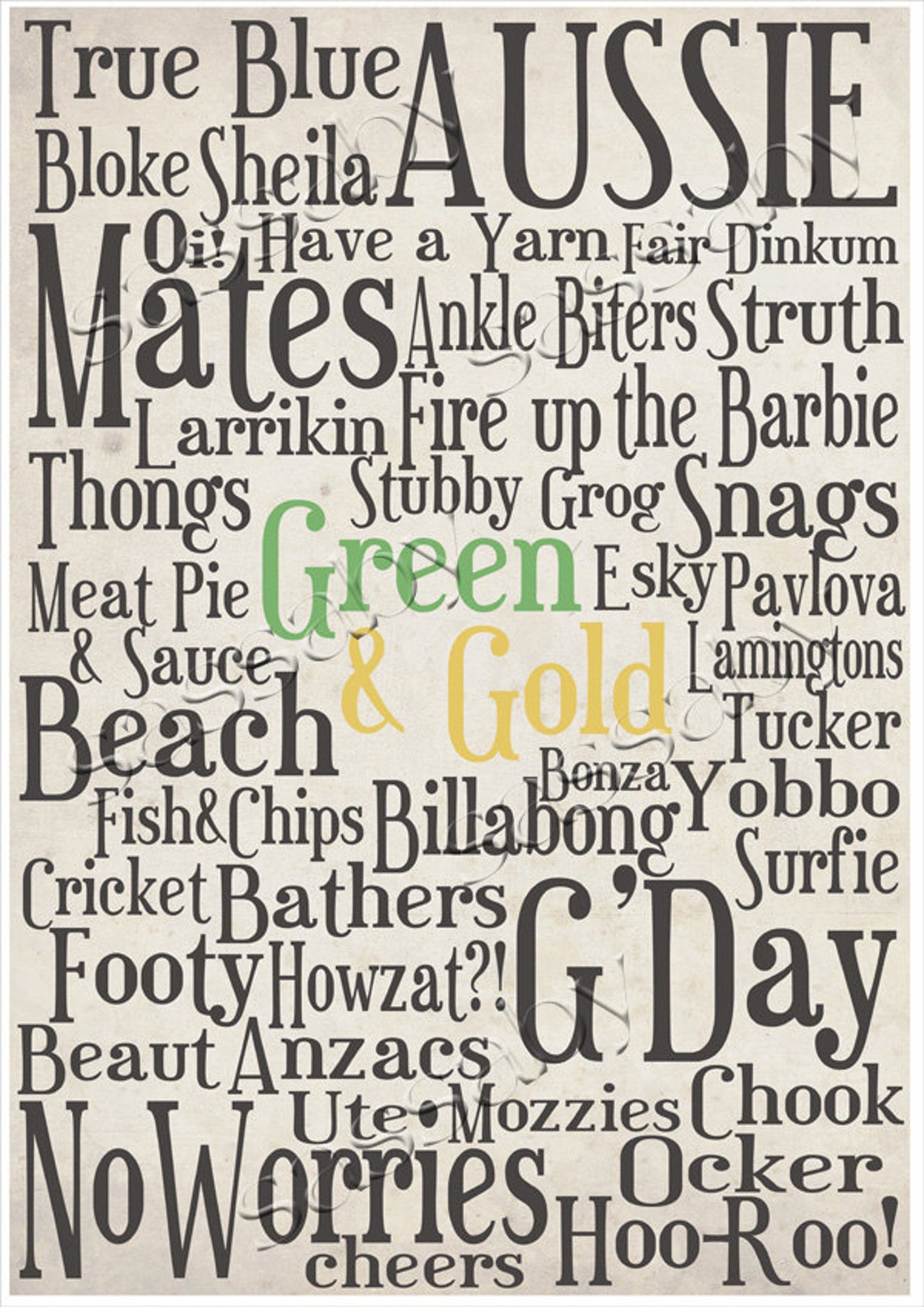 Australia Poster Pack - INSTANT DOWNLOAD - Aussie, Outback, Kangaroo ...