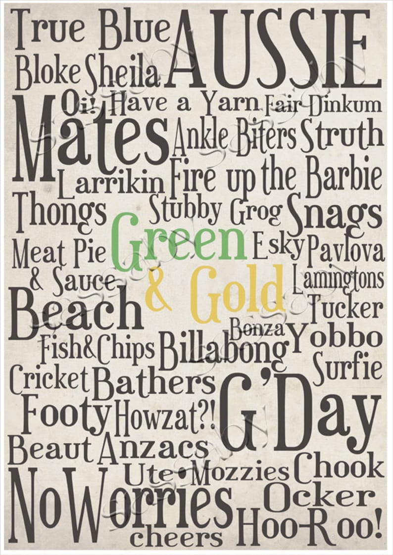 Australia Poster Pack - INSTANT DOWNLOAD - Aussie, Outback, Kangaroo ...