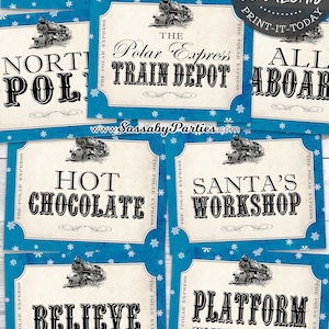 Polar Express MEGA Party Bundle - INSTANT DOWNLOAD - Partially Edit ...