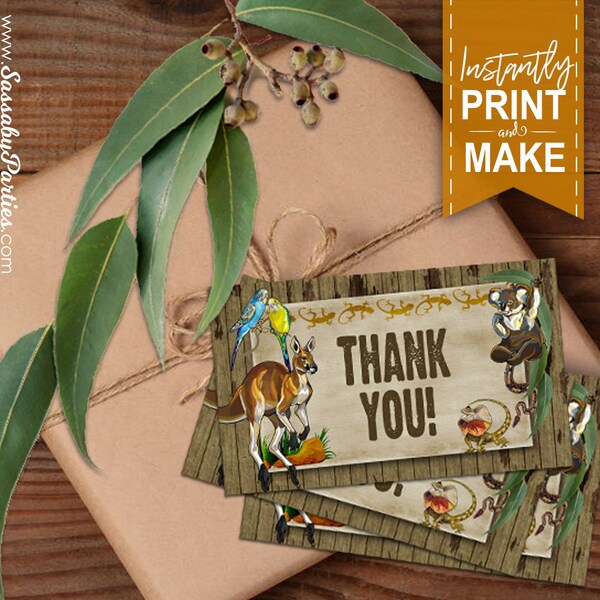 Kangaroo Thank You - Etsy