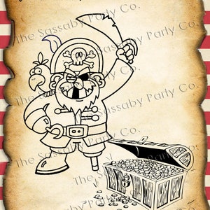 Pirate Activity & Coloring Sheets/placemats - INSTANT DOWNLOAD ...