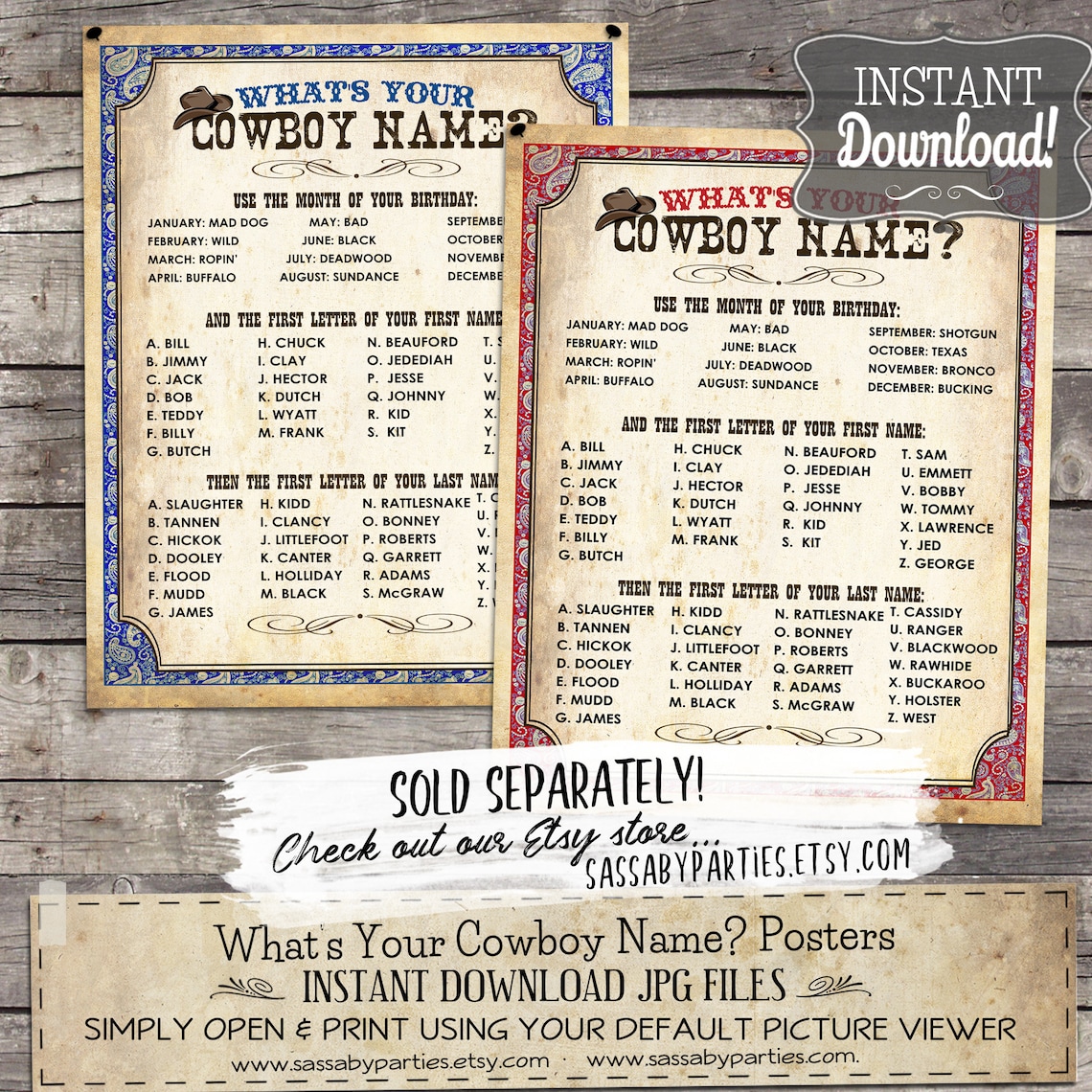 Cowgirl Name Poster PINK INSTANT DOWNLOAD 'what's | Etsy