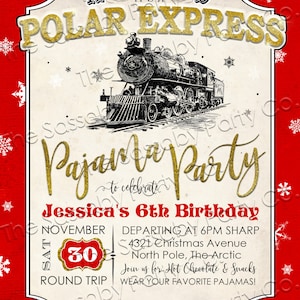 Polar Express Invitation - INSTANT DOWNLOAD - Partially Editable ...