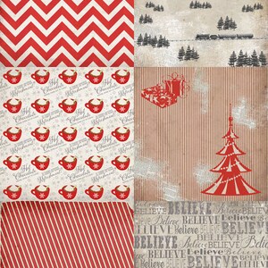 Polar Express Digital Papers Pack - INSTANT DOWNLOAD - Scrapbooking ...