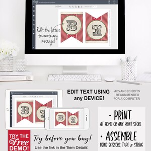 Polar Express Banner RED - INSTANT DOWNLOAD - Editable & Printable ...