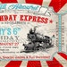 Birthday Express Invitation - INSTANT DOWNLOAD - Editable & Printable ...
