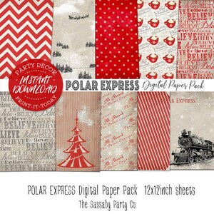 Polar Express MEGA Party Bundle - INSTANT DOWNLOAD - Partially Edit ...