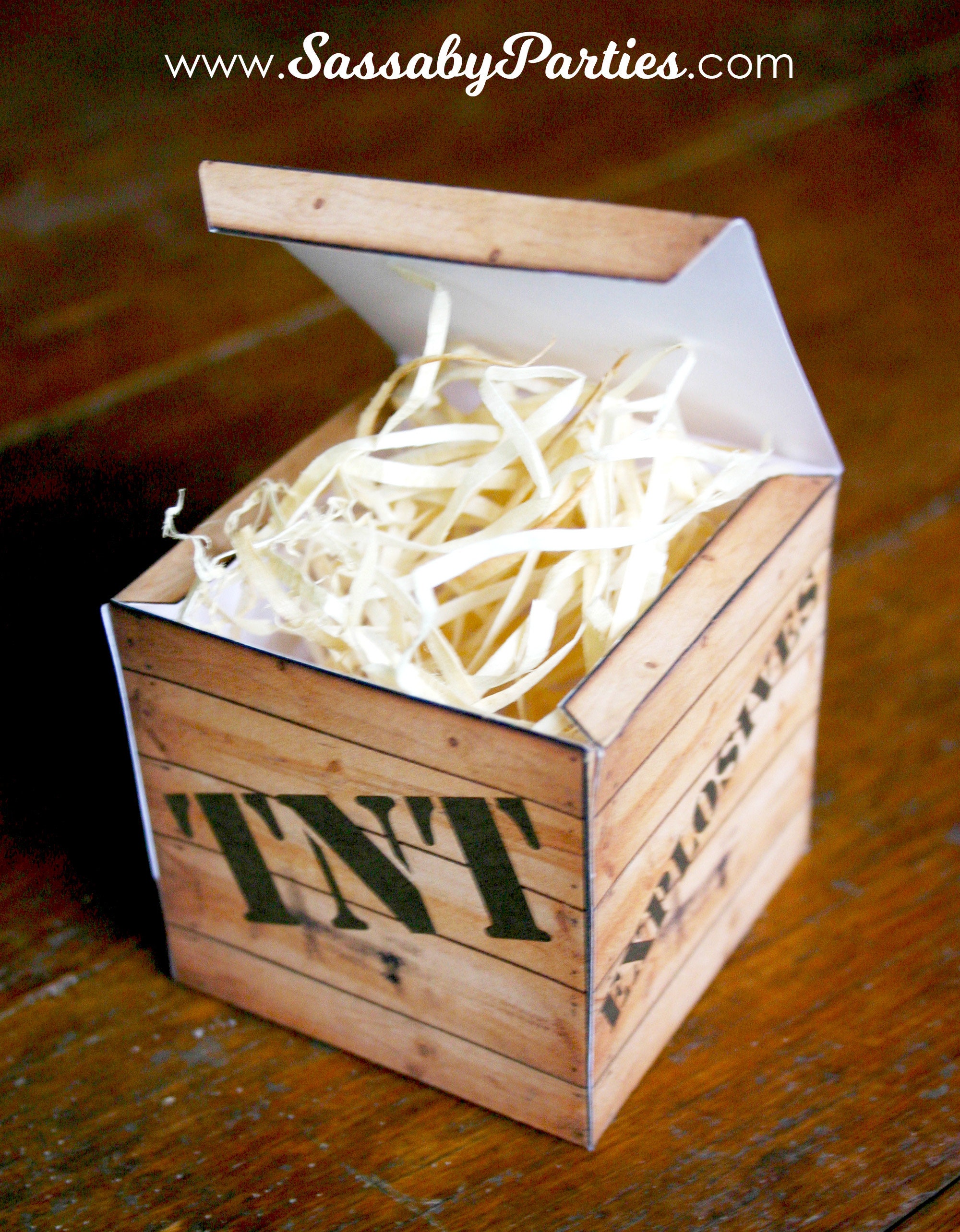 TNT Gift Box Wild West Cowboy INSTANT DOWNLOAD Printable, Birthday ...