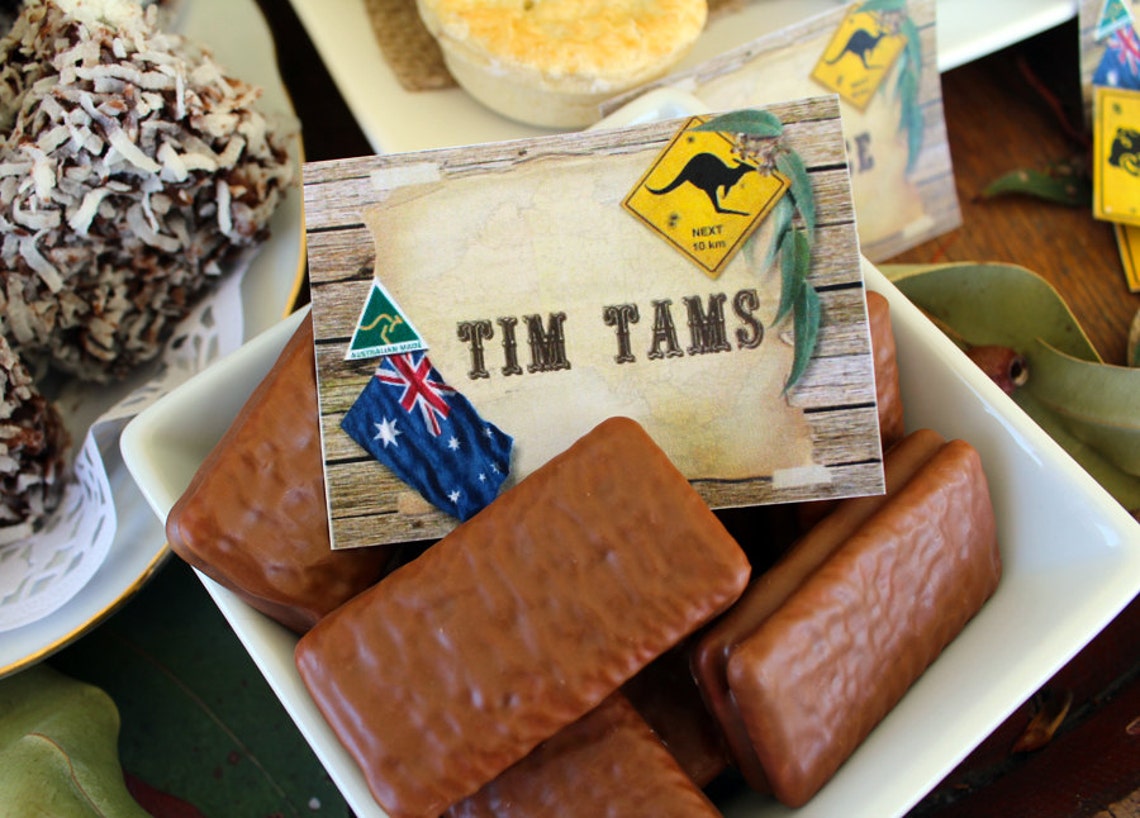 Australia Party Labels INSTANT DOWNLOAD Editable & | Etsy