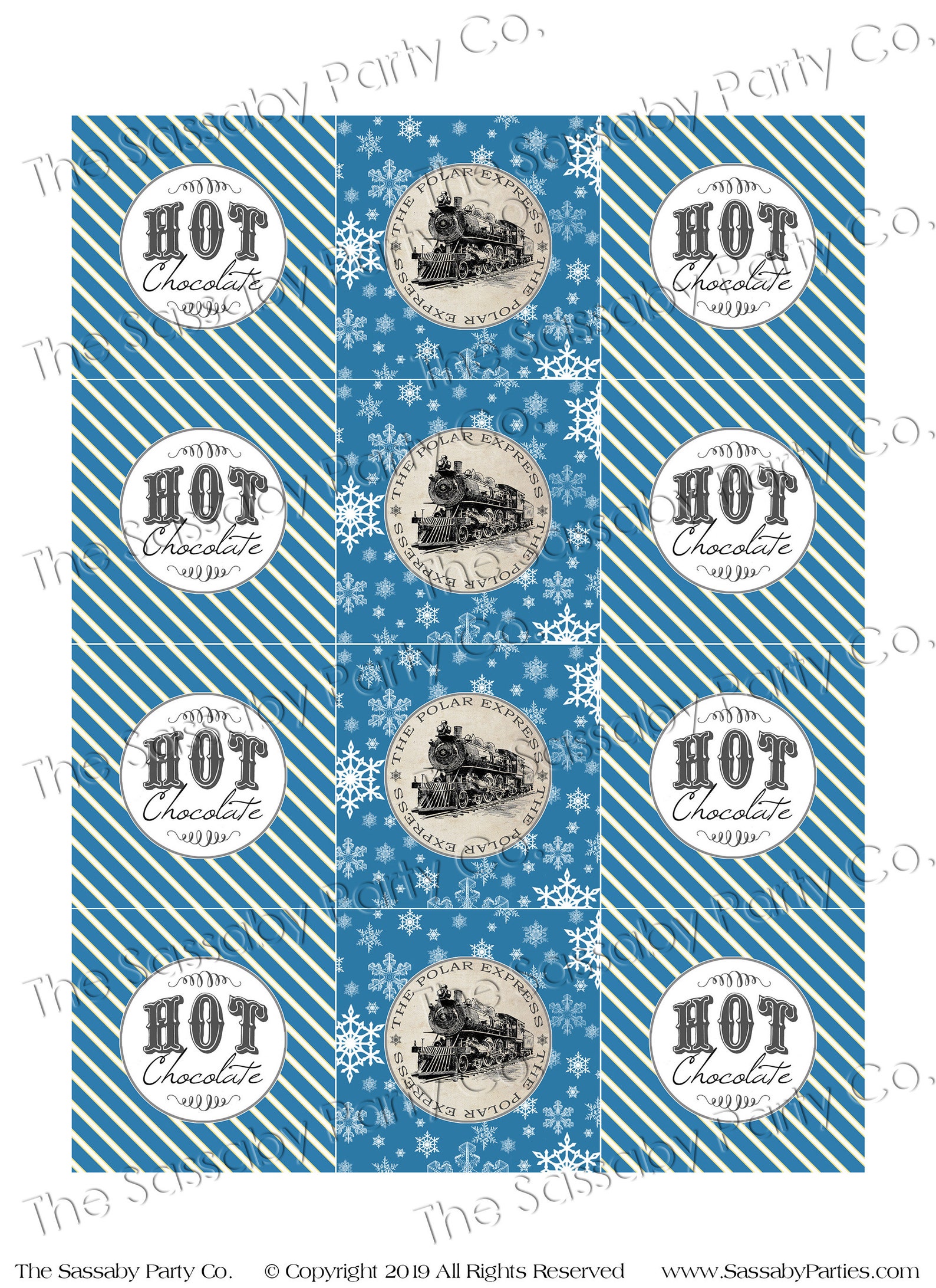 Polar Express Hot Chocolate Pack INSTANT DOWNLOAD Edit & Print ...