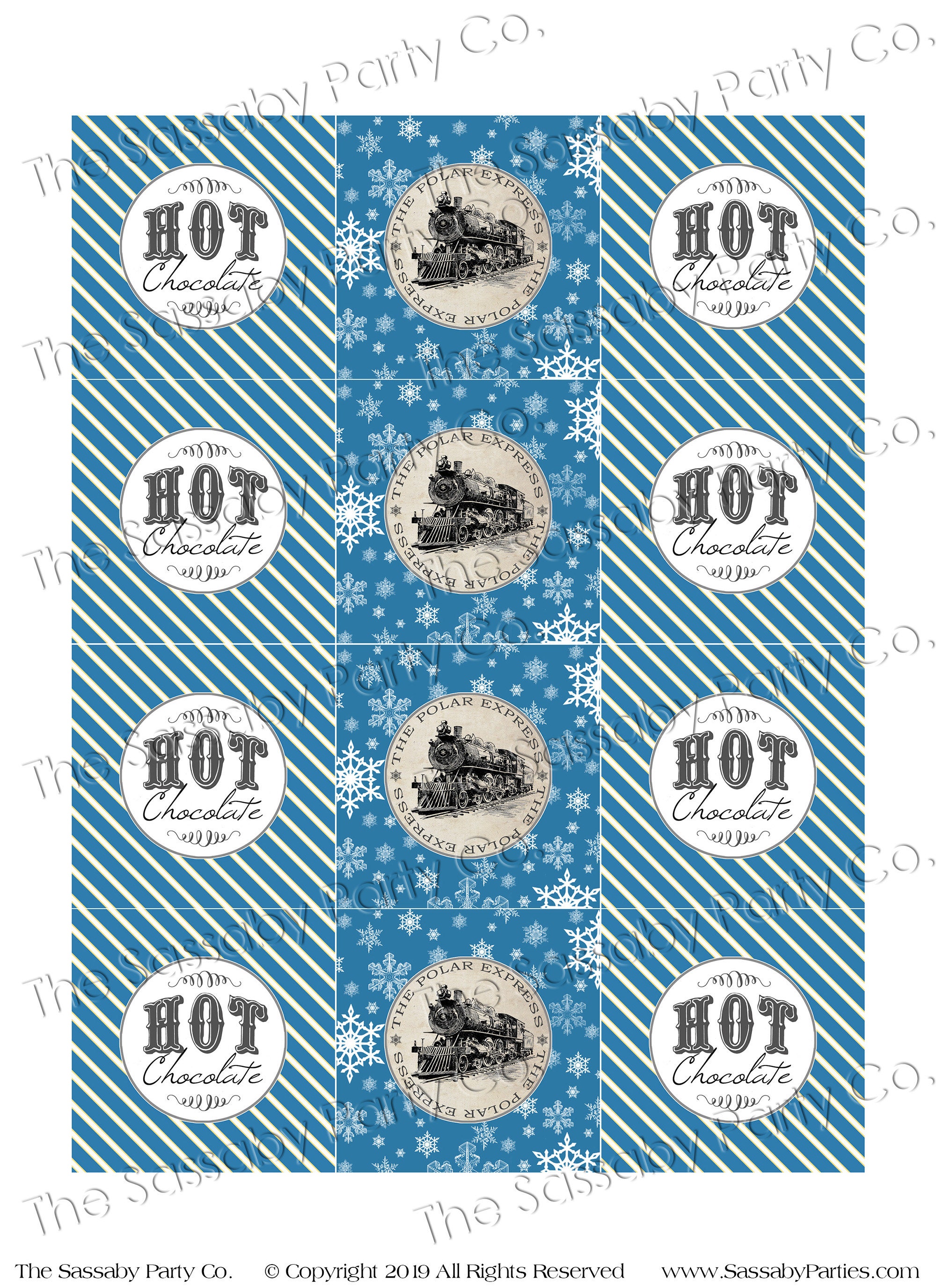 Polar Express Hot Chocolate Pack - INSTANT DOWNLOAD - Edit & Print ...