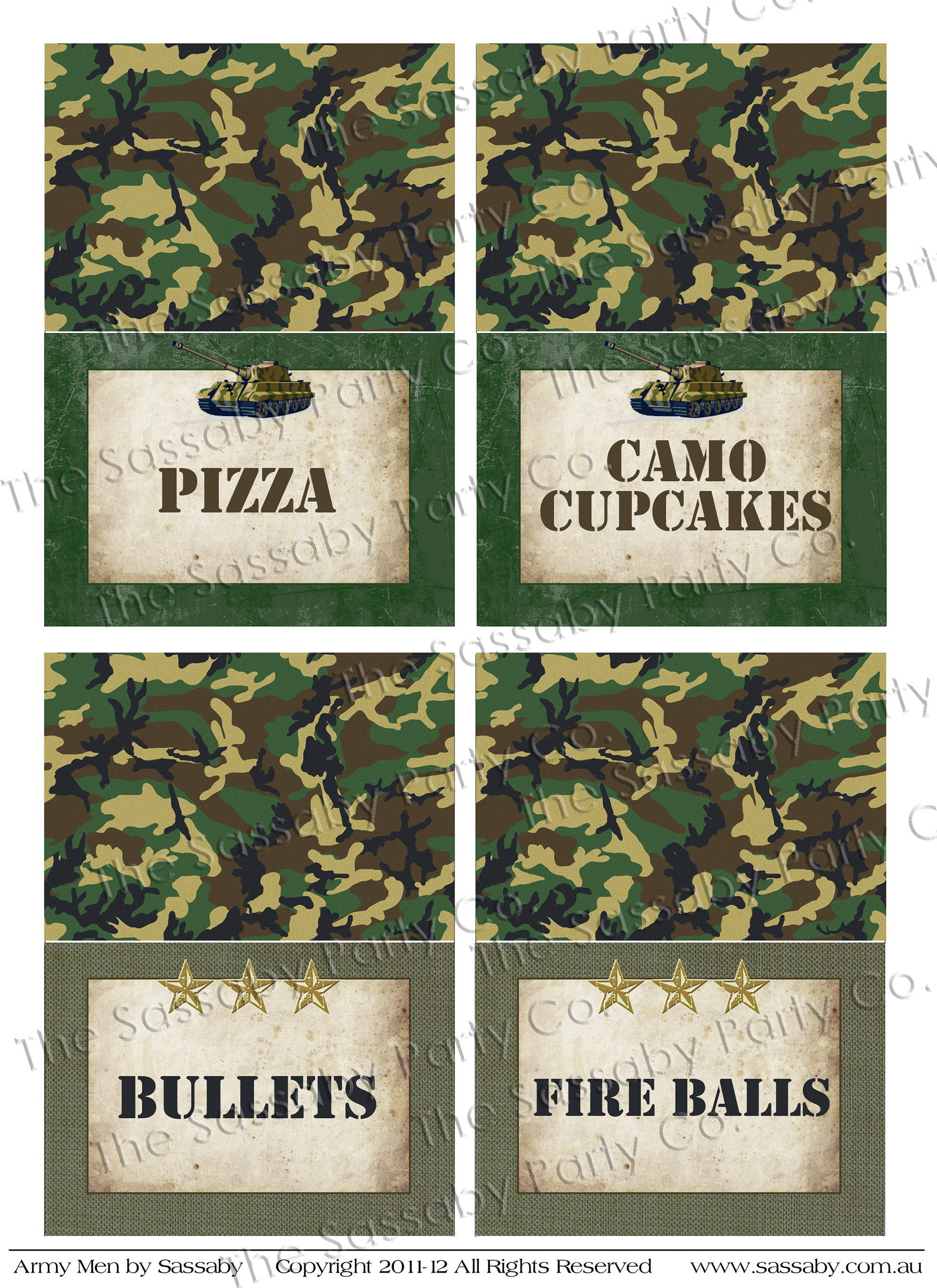 Army Men Party Labels - INSTANT DOWNLOAD - Editable & Printable ...