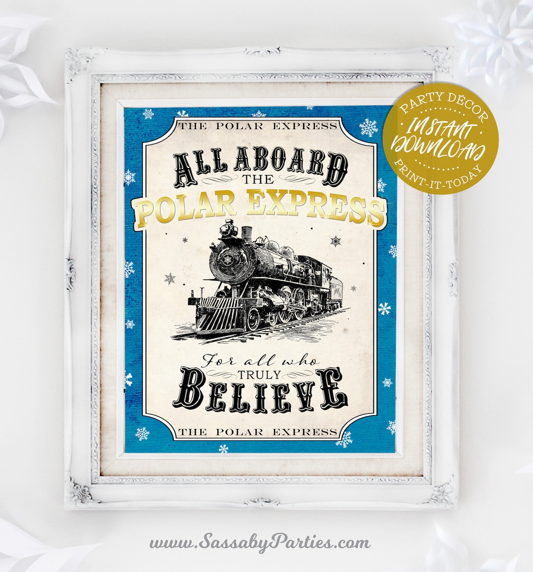 Polar Express Poster - All Aboard - INSTANT DOWNLOAD - Printable ...