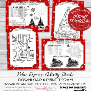 Polar Express MEGA Party Bundle - INSTANT DOWNLOAD - Partially Edit ...