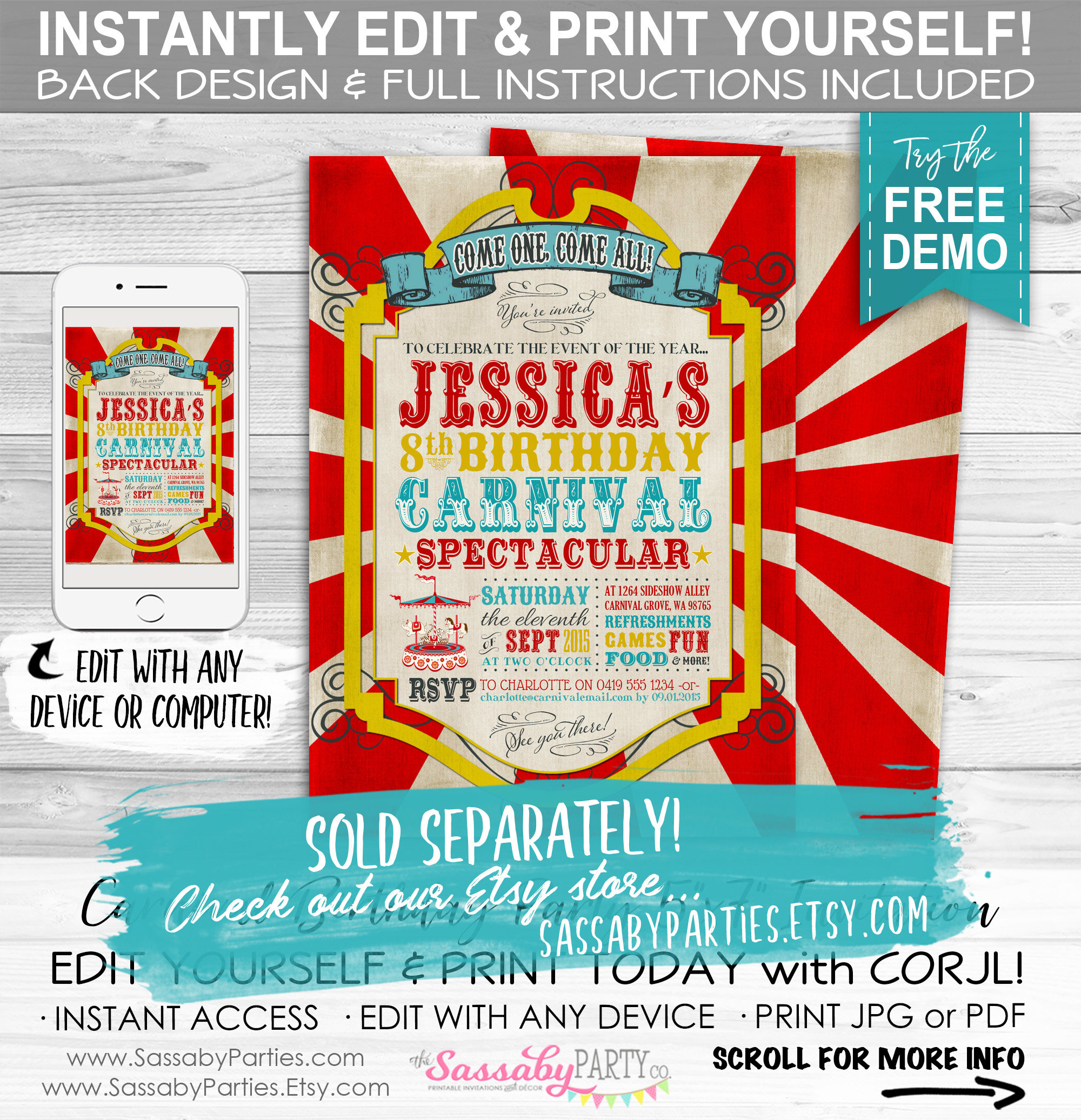 30 Carnival Games Signs & Posters INSTANT DOWNLOAD - Etsy Canada