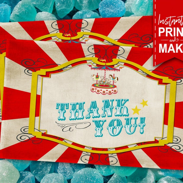Carnival Thank You - Etsy