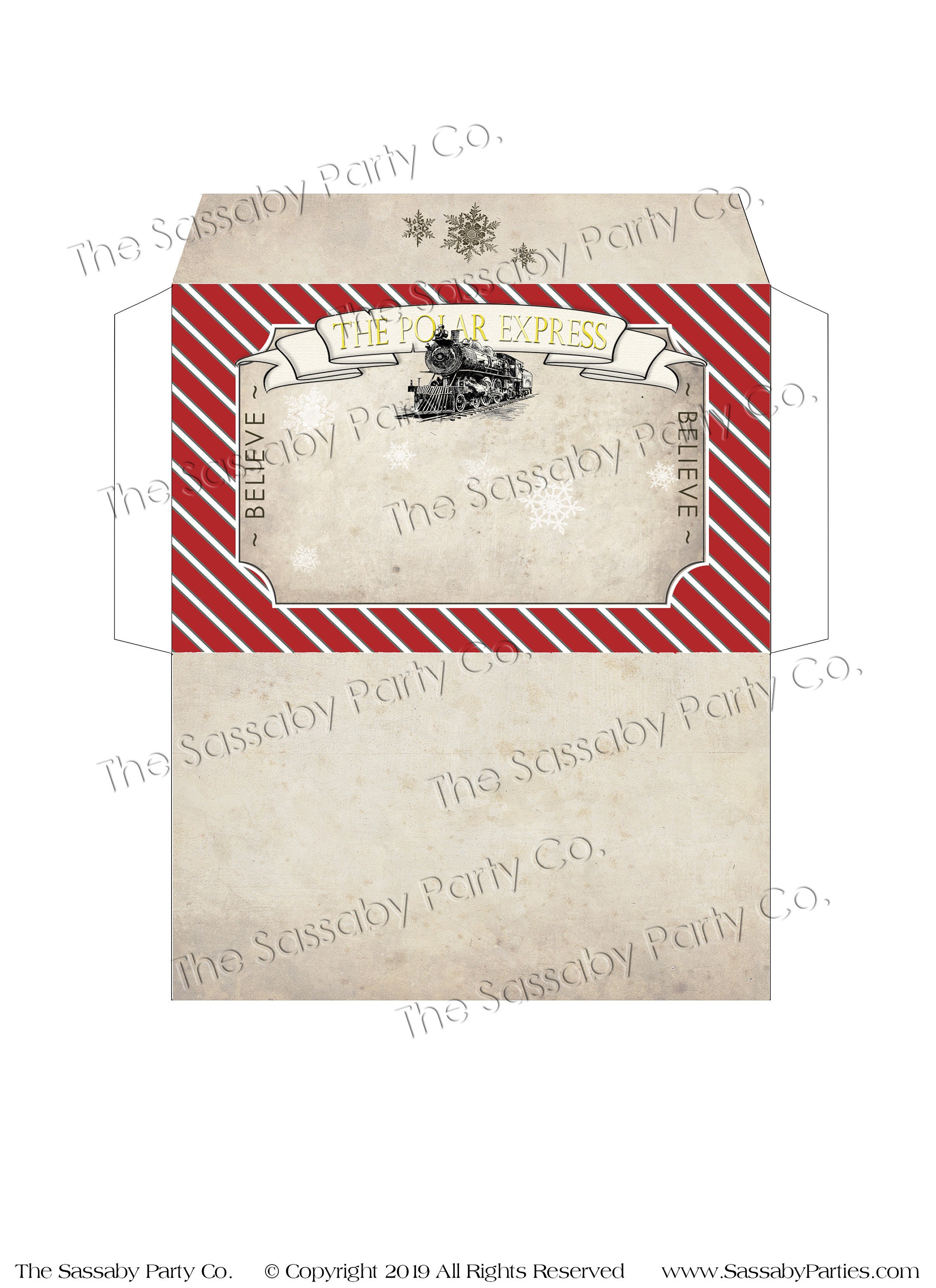 Polar Express Thank You Cards INSTANT DOWNLOAD Edit & | Etsy