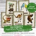 Australian Animals Party Labels - INSTANT DOWNLOAD - Editable ...