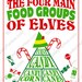 ELF Christmas Poster - 4 Main Food Groups of Elves - INSTANT DOWNLOAD ...