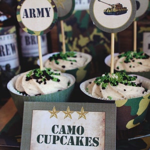 Army Men Party Labels - INSTANT DOWNLOAD - Editable & Printable ...