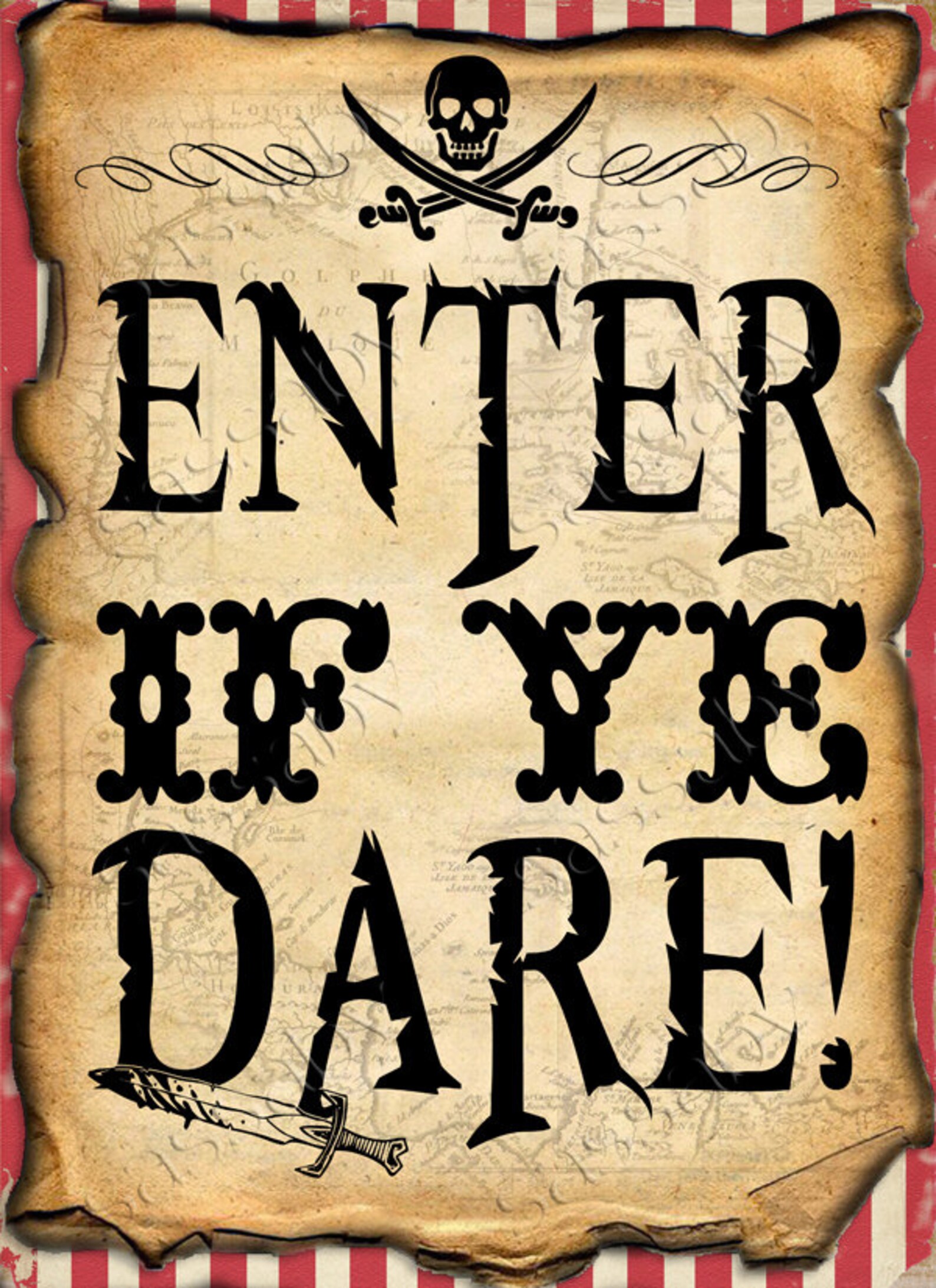 8 Pirate Party Signs/posters INSTANT DOWNLOAD Printable - Etsy UK