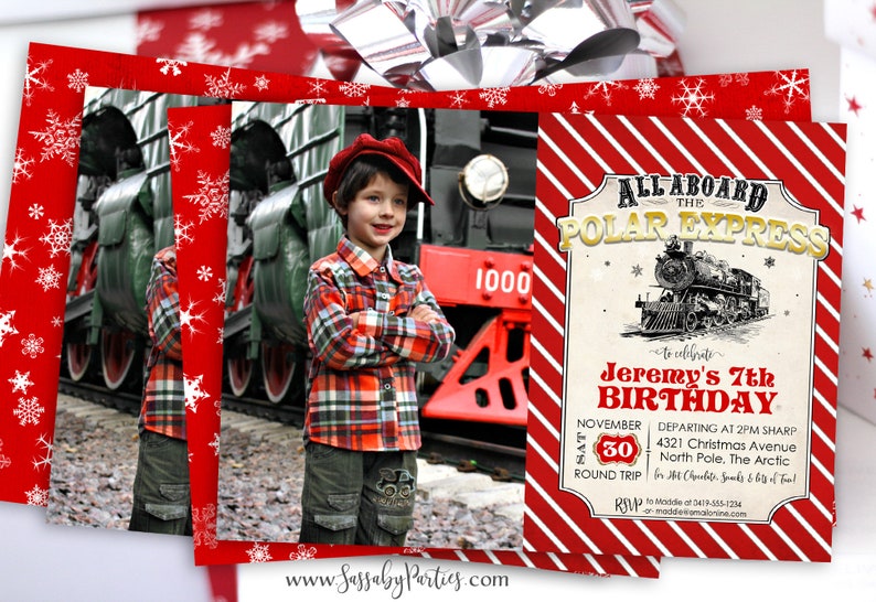 Polar Express Invitation INSTANT DOWNLOAD Edit & Print - Etsy