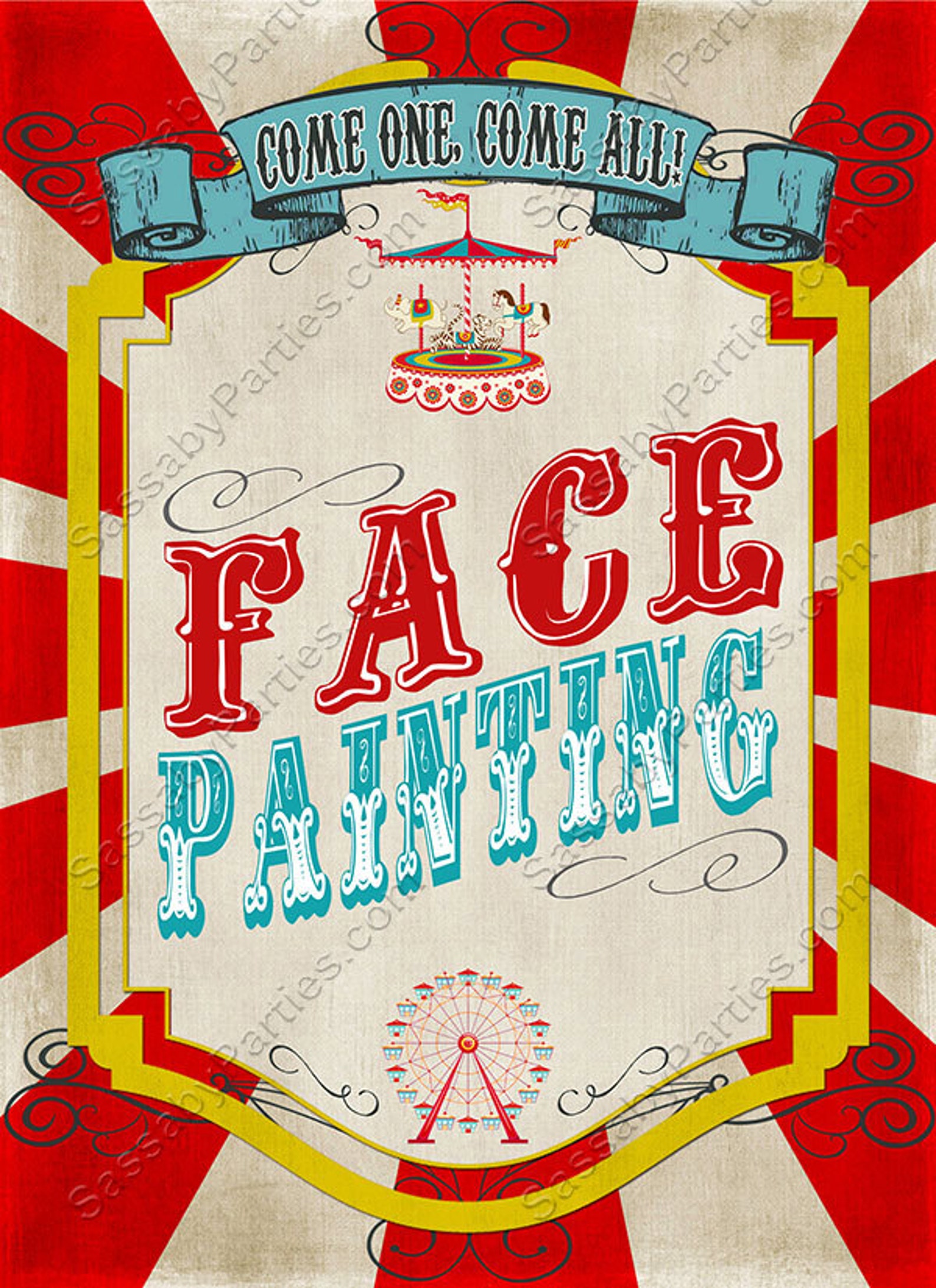 30 Carnival Games Signs & Posters - INSTANT DOWNLOAD - Printable ...