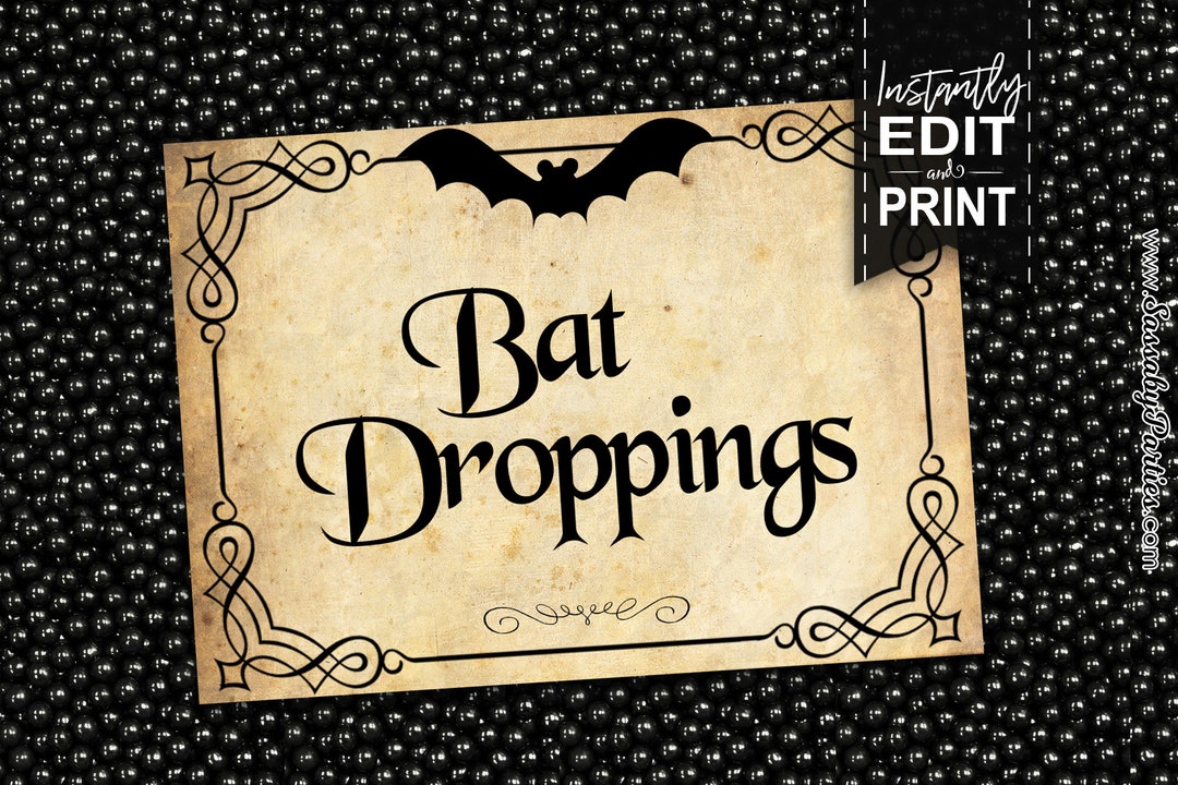 Halloween Party Labels - INSTANT DOWNLOAD - Editable & Printable ...