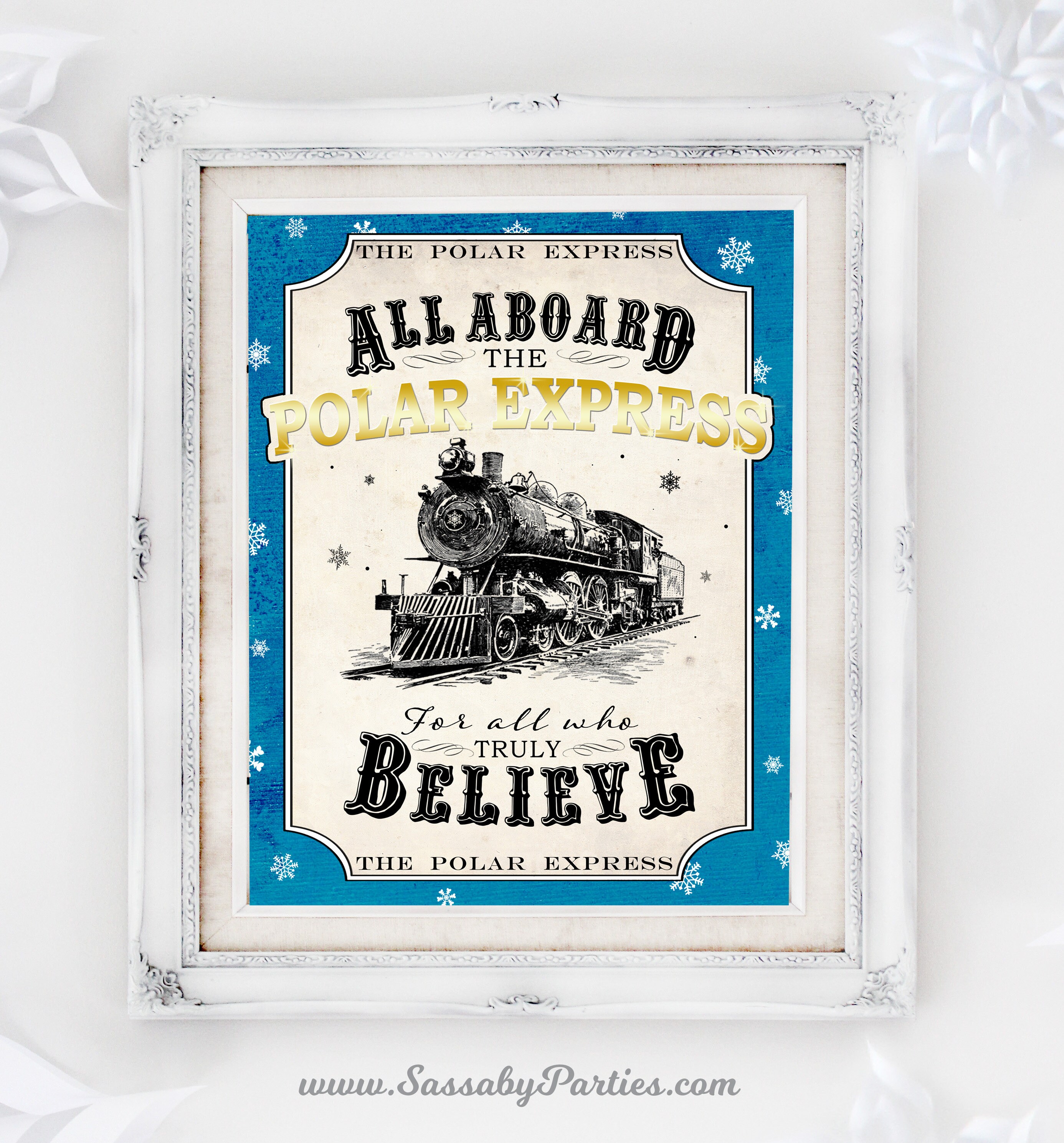 Polar Express Poster All Aboard INSTANT DOWNLOAD | Etsy