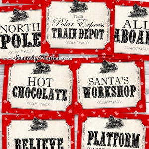 Polar Express MEGA Party Bundle - INSTANT DOWNLOAD - Partially Edit ...