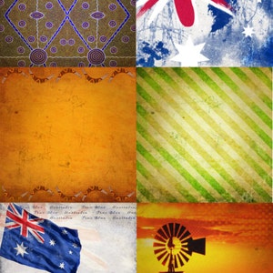 Australia Digital Paper Pack - INSTANT DOWNLOAD - Printable Sheets ...