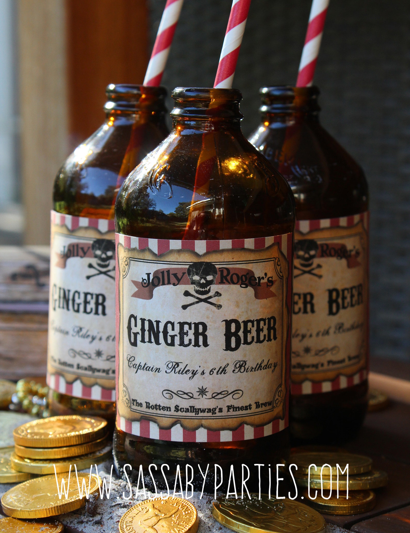 Pirate Drink Bottle Labels INSTANT DOWNLOAD Editable & - Etsy