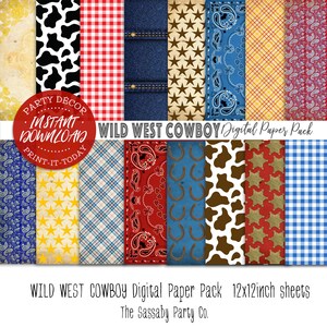 Cowboy MEGA Party Bundle - INSTANT DOWNLOAD - Editable & Printable ...