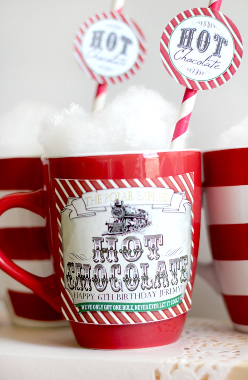 Polar Express Hot Chocolate Pack INSTANT DOWNLOAD Edit & - Etsy Canada