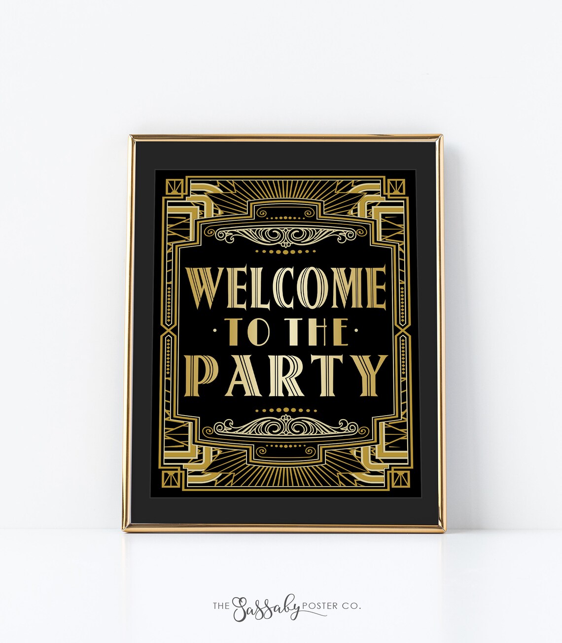 Gatsby Welcome Party Poster - INSTANT DOWNLOAD - Printable, Roaring 20s ...