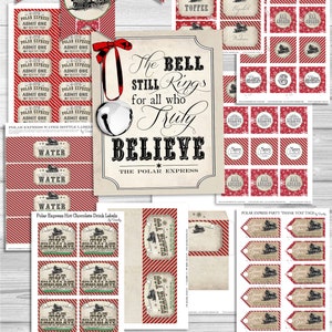 Polar Express Party Pack - INSTANT DOWNLOAD - Birthday, Christmas ...